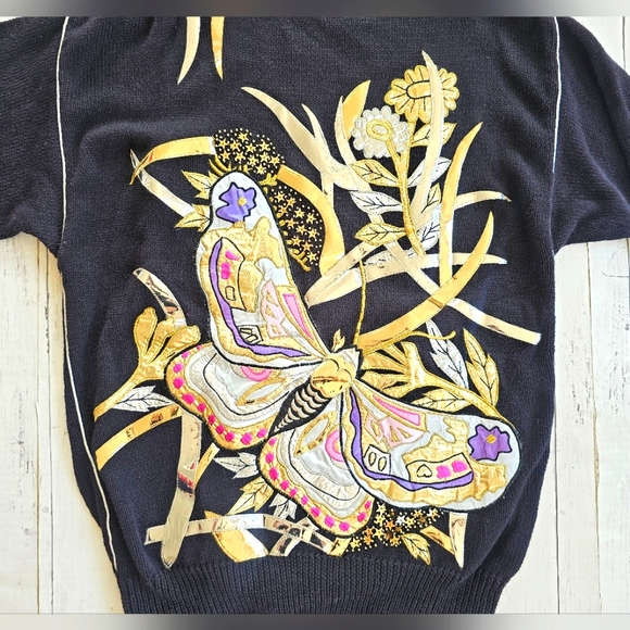 Bonnie Boerer | Sweaters | Vintage Rare 987 Couture Bonnie Boerer Huge ...